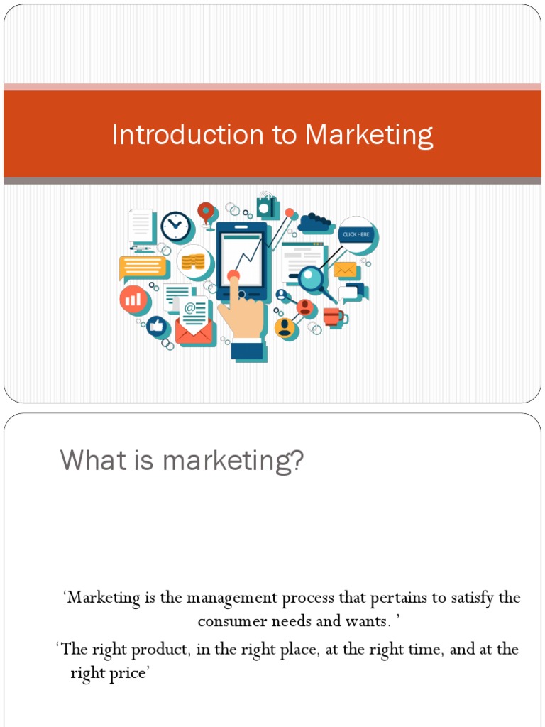 Introduction To Marketing | PDF | Marketing | Swot Analysis