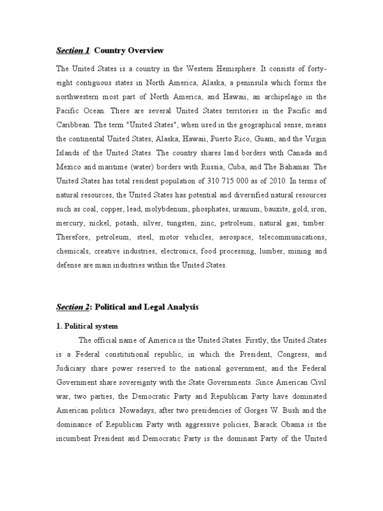 Section 1: Country Overview | PDF | Precedent | Most Favoured Nation