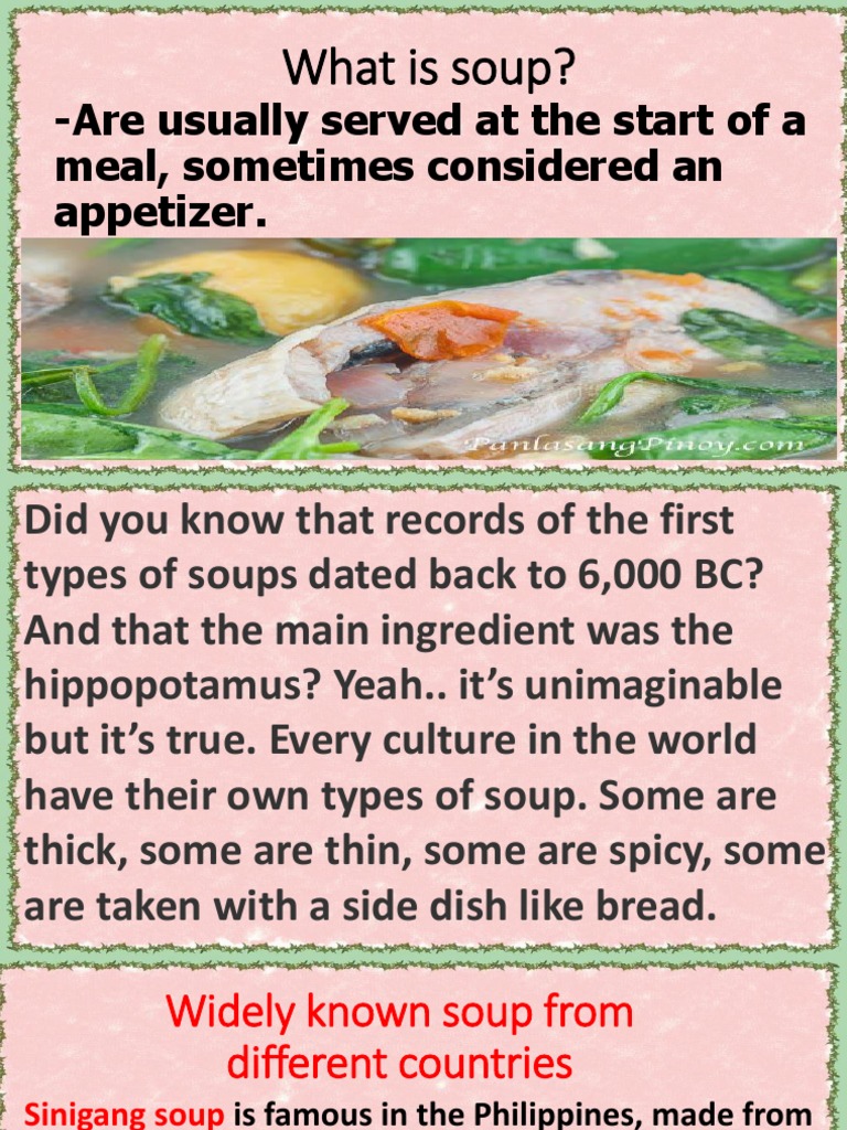 Soup | PDF