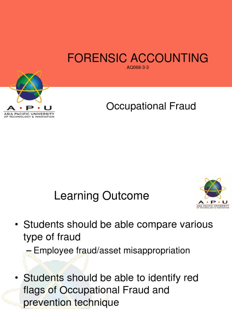 Week 2 - 3 Occupational Fraud, Red Flags Prevention | PDF | Fraud | Cheque