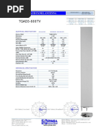 Datasheet Rymsa TGA2D3-800TV | PDF | Antenna (Radio) | Telecommunications