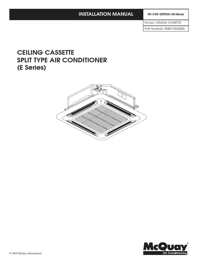 Cke Mcquay | PDF | Pipe (Fluid Conveyance) | Electrical Wiring