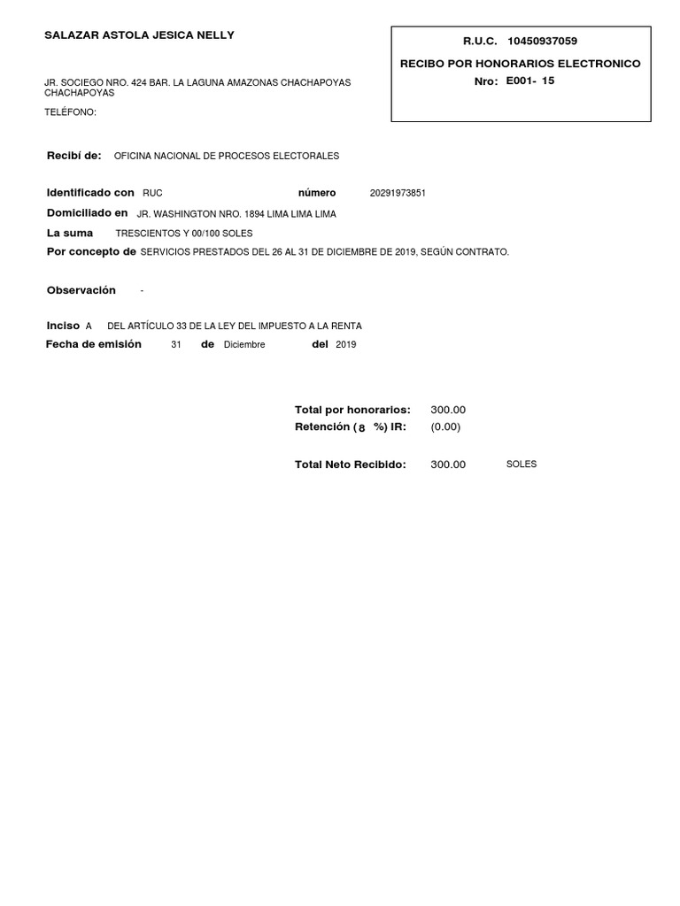 RXH Jesica Salazar R01-E001-15 PDF | PDF