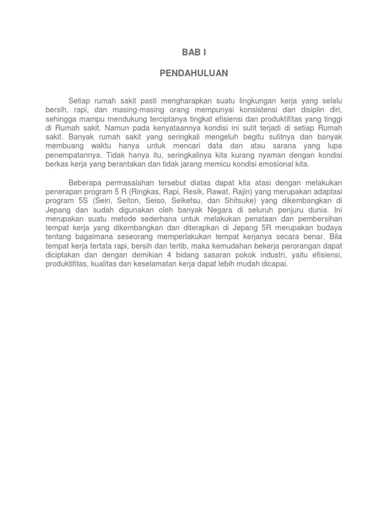 Laporan Evaluasi 5R | PDF
