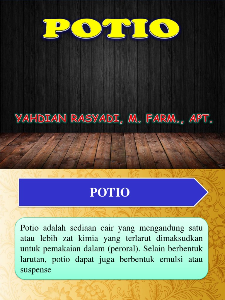 Potio Larutan | PDF