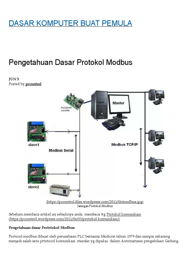 Pengetahuan Dasar Protokol Modbus - DASAR KOMPUTER BUAT PEMULA | PDF ...