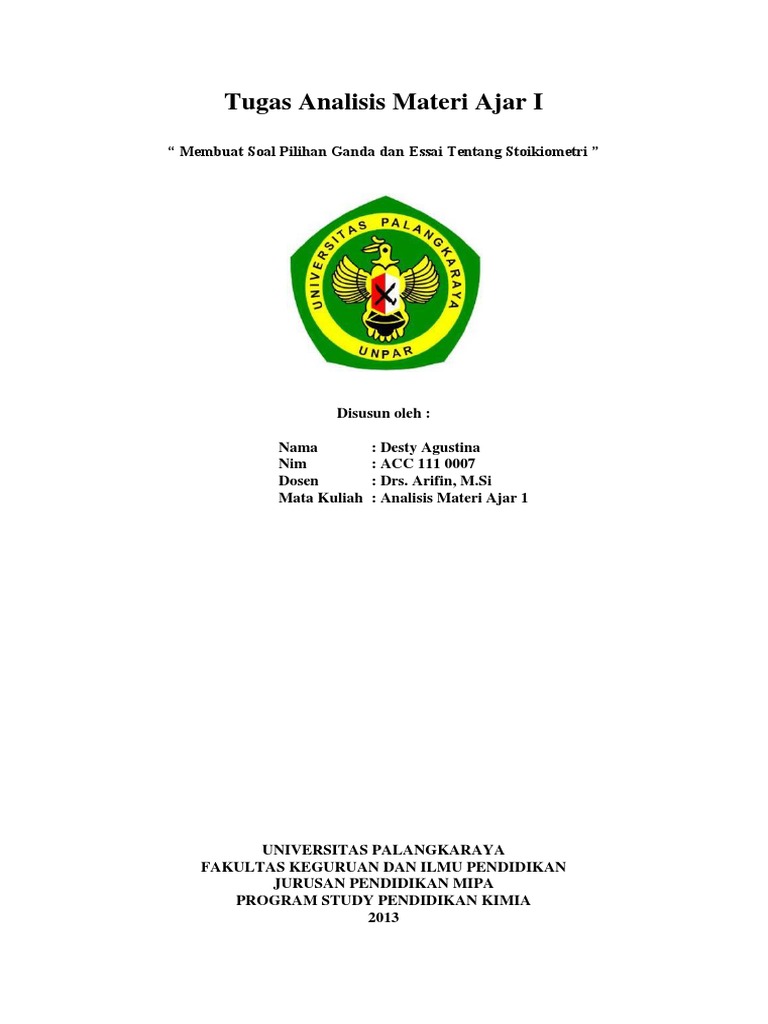 Tugas Analisis Materi Ajar I Membuat Soa | PDF