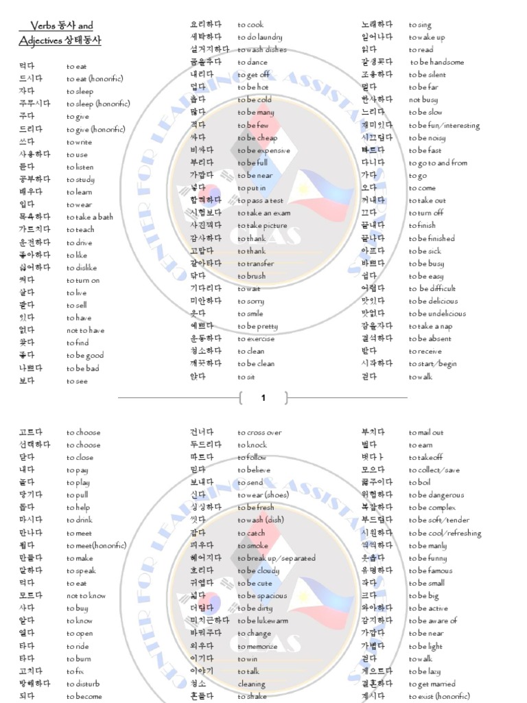 Vocabs Verbs PDF | PDF | Food And Drink | Nature