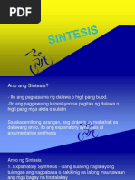 Halimbawa NG Sintesis | PDF