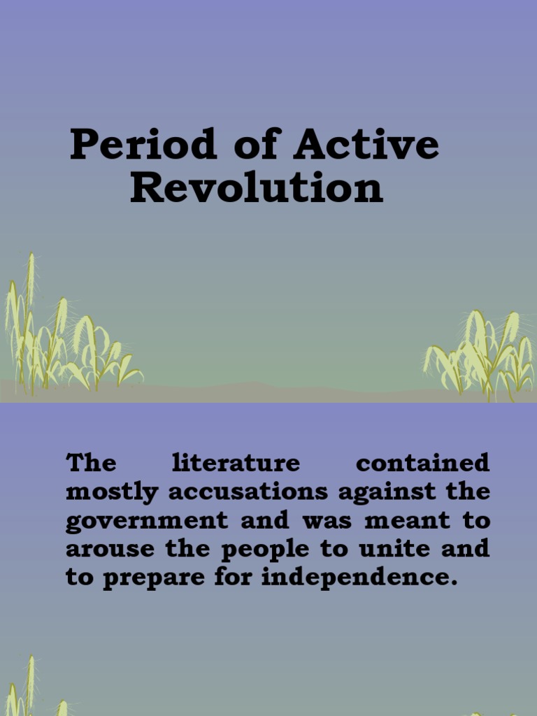 Period of Active Revolution | PDF | Philippines