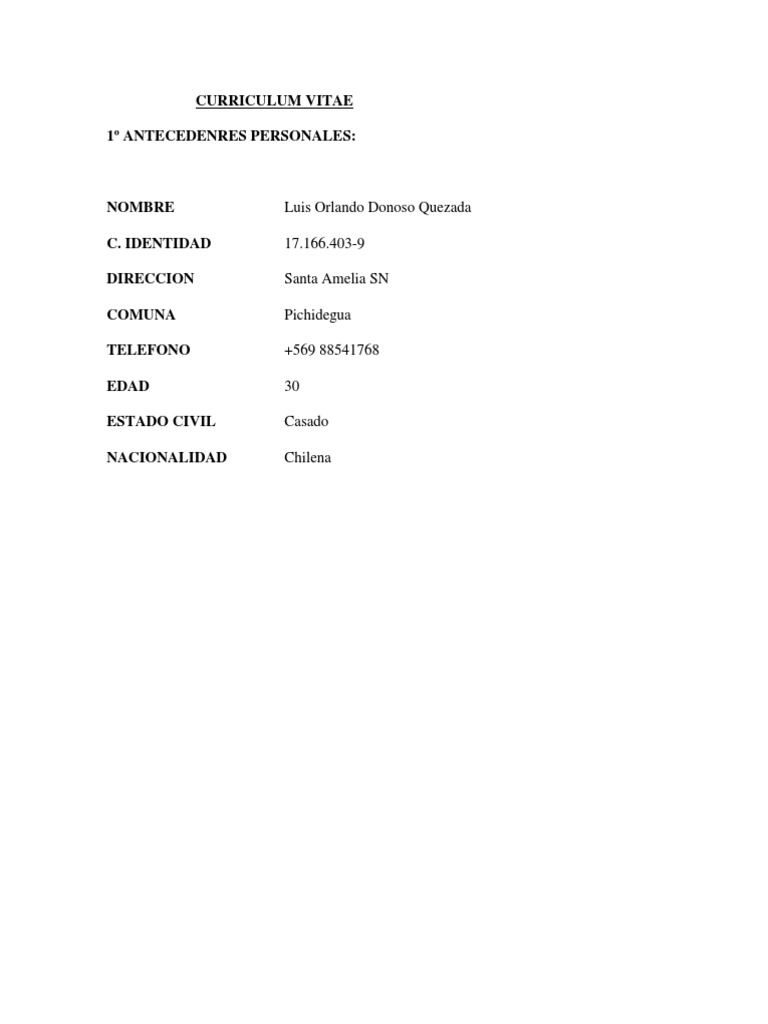 Curriculum Luis | PDF | Educación avanzada