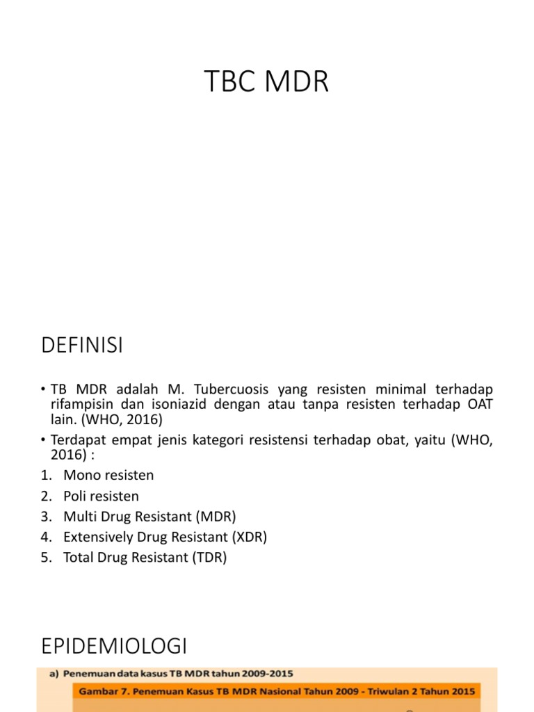 Presentasi TB MDR | PDF
