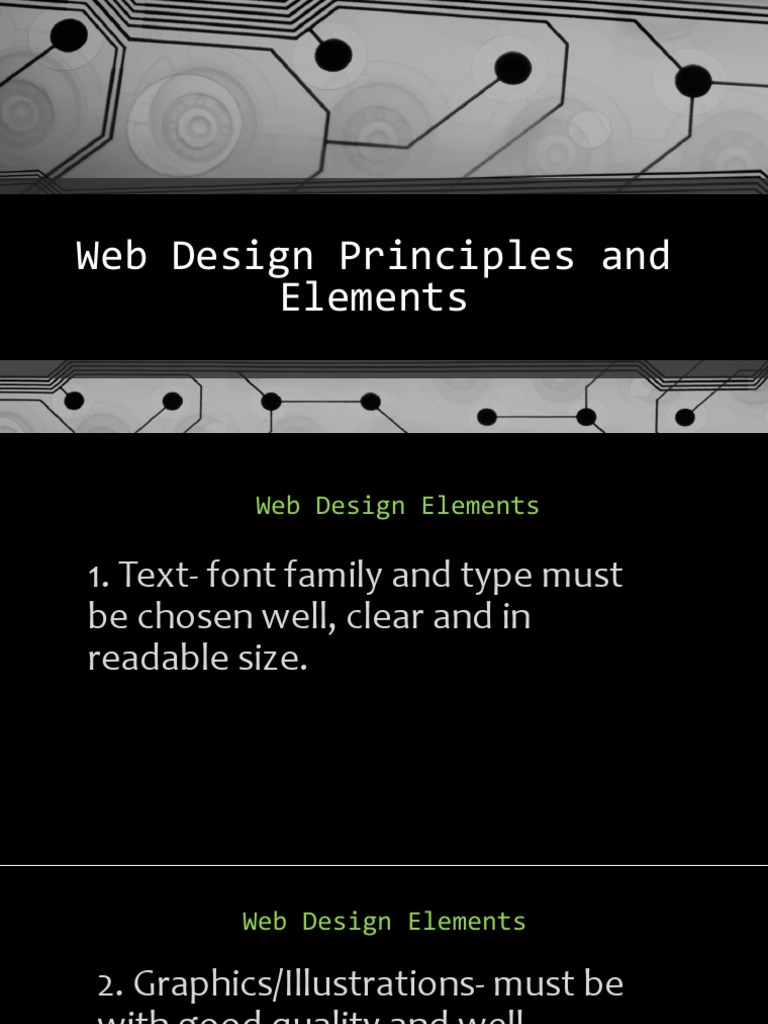 Web Design Principles and Elements | PDF | Web Design | Websites