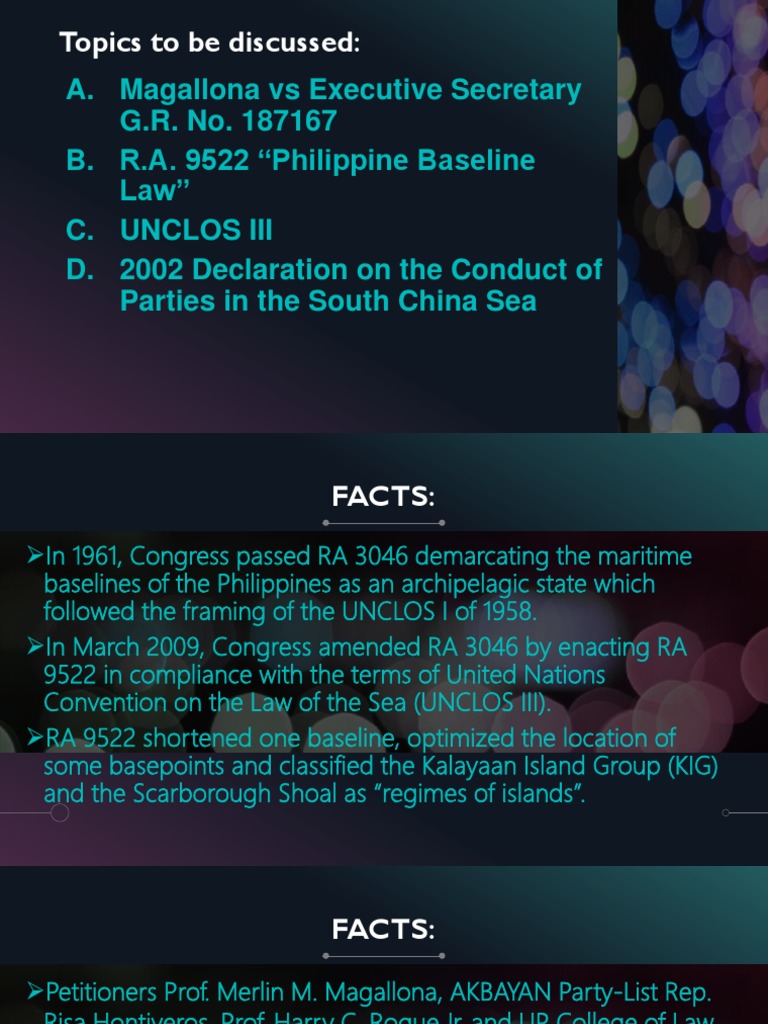 Magallona Vs Executive Secretary | PDF | Territorial Waters | Government