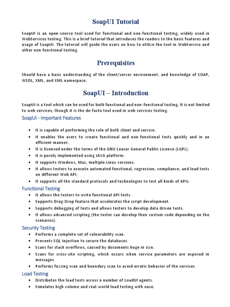 An Introduction to Functional and Non-Functional Testing with SoapUI: A ...