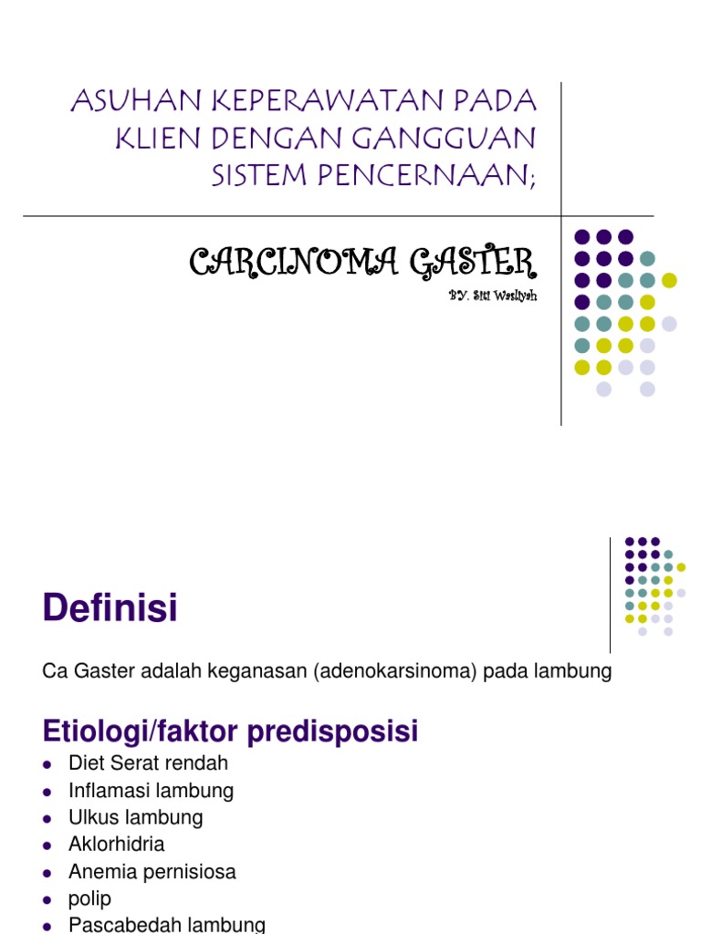 Ca. Gaster | PDF | Kesehatan Holistik
