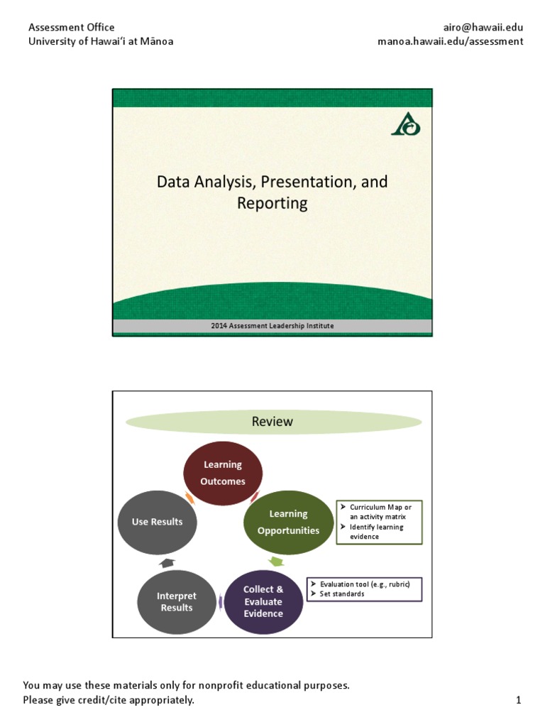 Data Analysis Presentation | PDF | Data Analysis | Rubric (Academic)