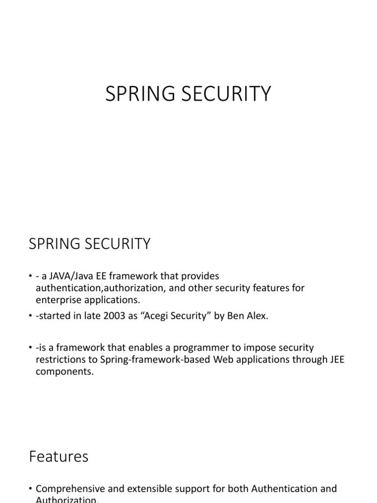 Spring Security | PDF