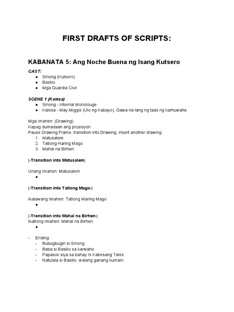 Filipino Film-Making Script | PDF