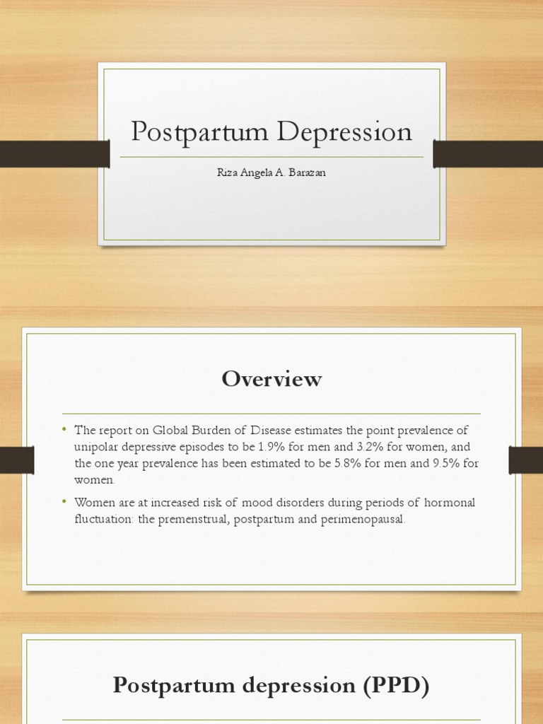 Understanding Postpartum Depression | PDF | Postpartum Depression ...