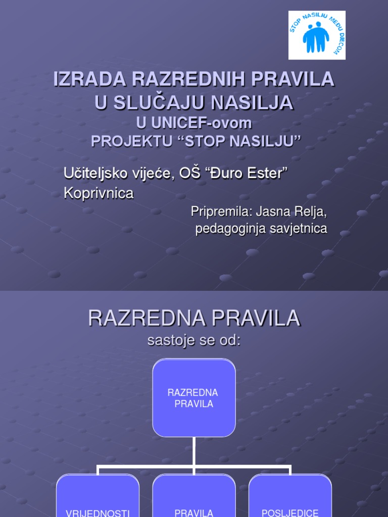 Izrada Razrednih Pravila | PDF
