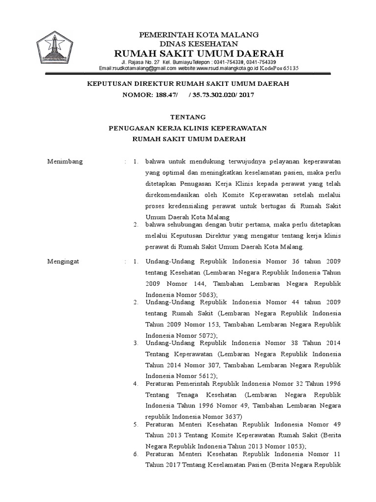 Contoh RKK Perawat IGD | PDF