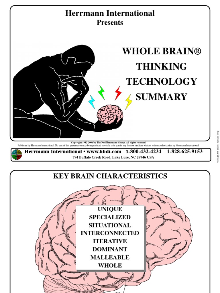 Herrmann Whole Brain Thinking | Download Free PDF | Emergence | Nervous ...