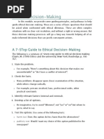 The PLUS Ethical Decision Making Model - 2022 | PDF | Elevator ...