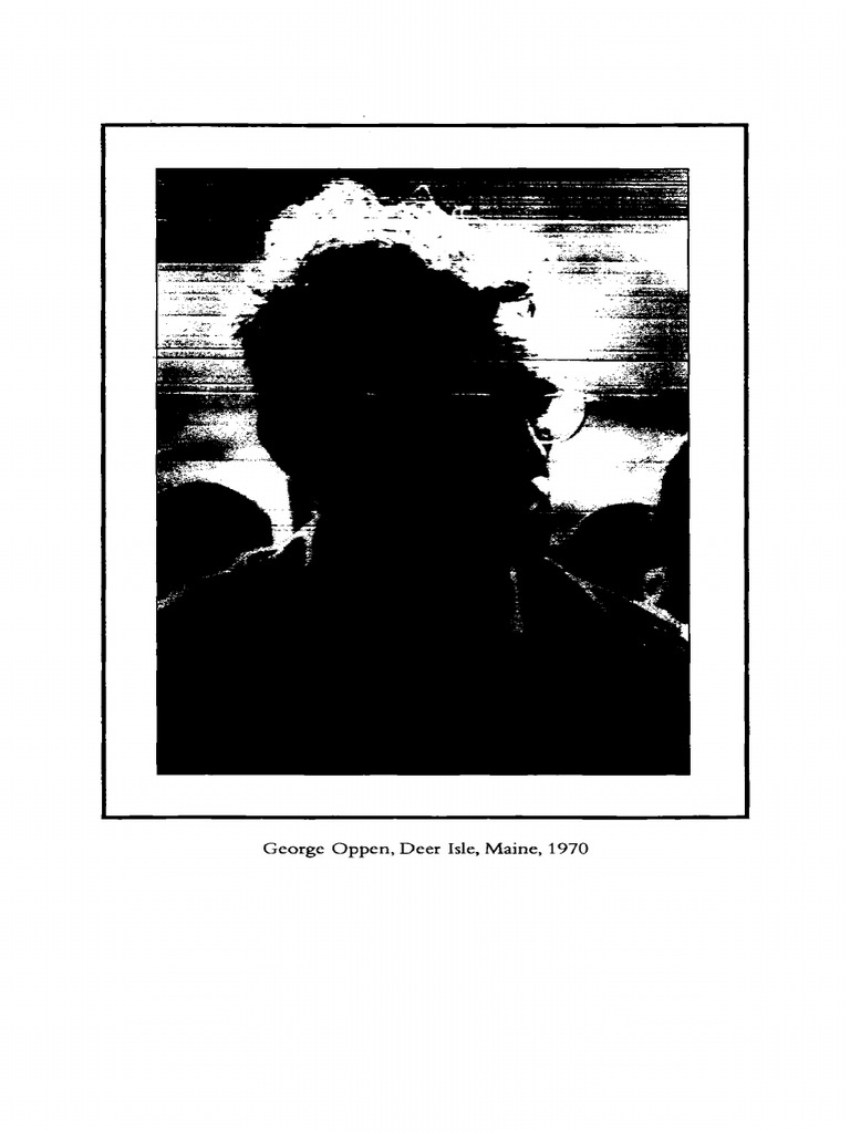George Oppen, New Collected Poems | PDF | Poetry