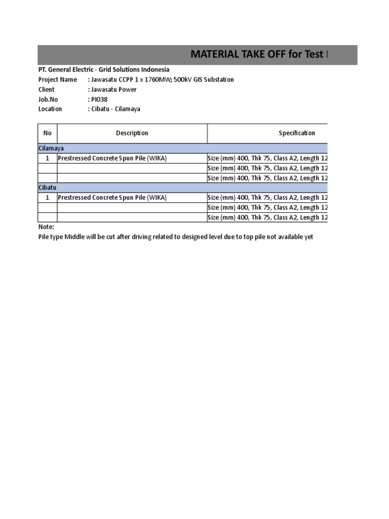 MTO Piling Jawasatu | PDF | Deep Foundation | Structural Engineering