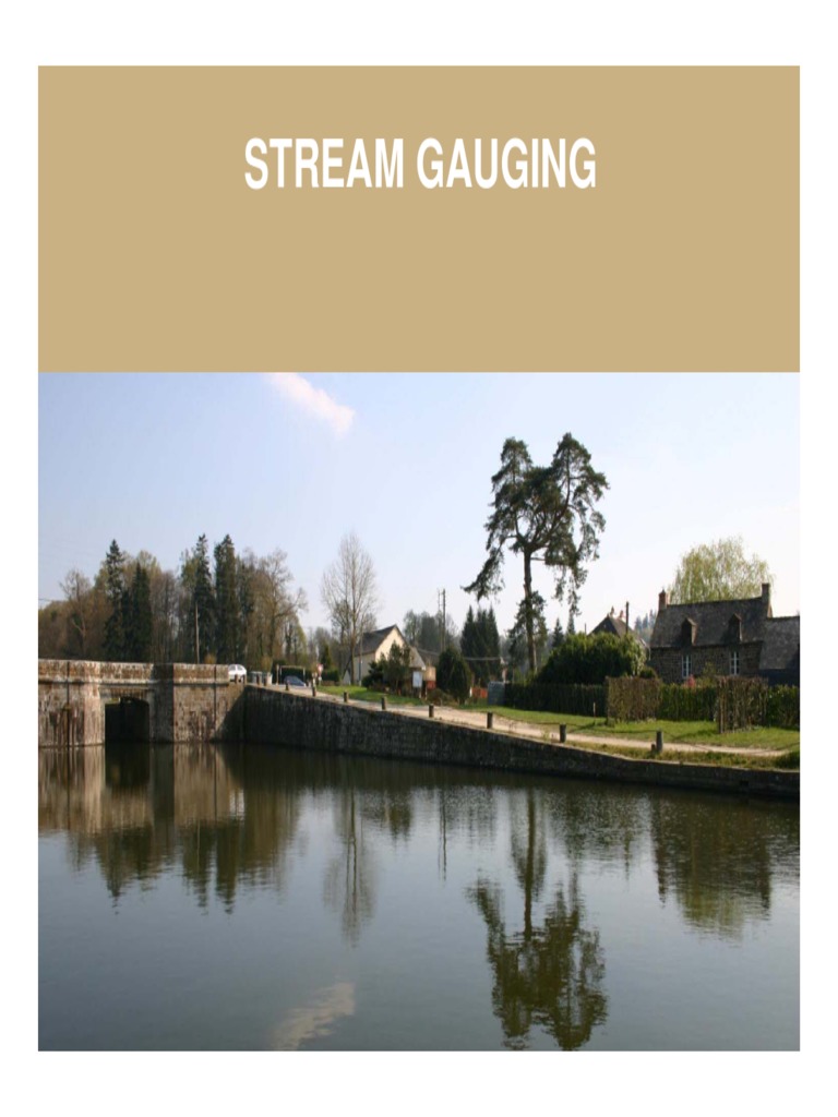 Stream Gauging Records for Water Resource Planning | PDF | Discharge ...