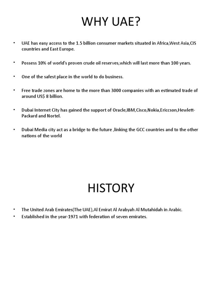 Why Uae? | PDF | United Arab Emirates | Dubai