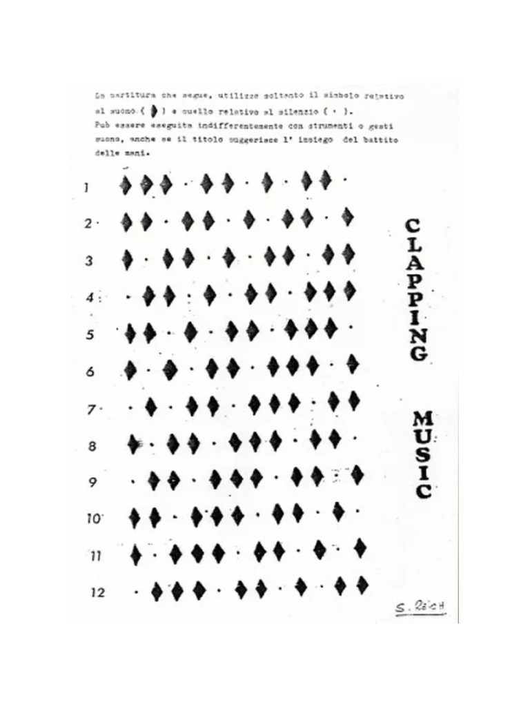 Clapping Music Recih Losange PDF | PDF