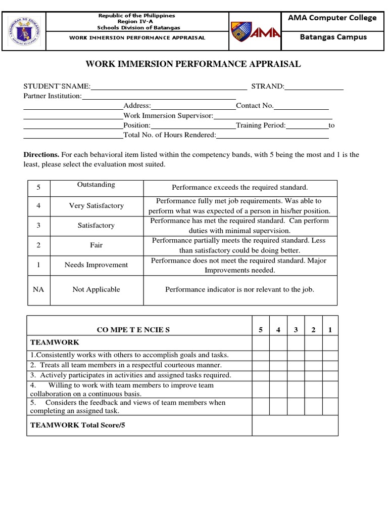 Deped Evaluation Tool | PDF | Performance Appraisal | Psychological ...