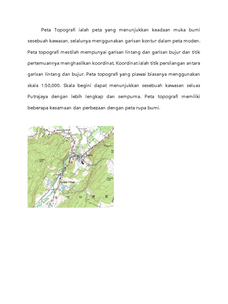 Membaca Peta Topo Dan Kegunaan | PDF