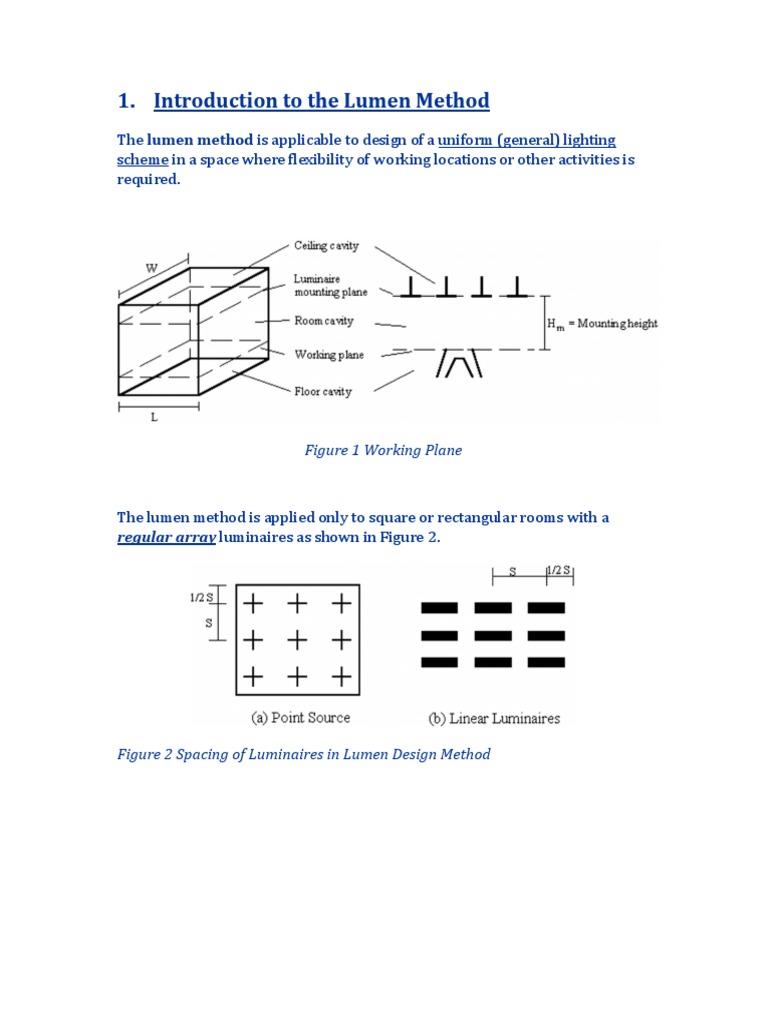 1-Lumen Method PDF | PDF | Lighting | Interior Design