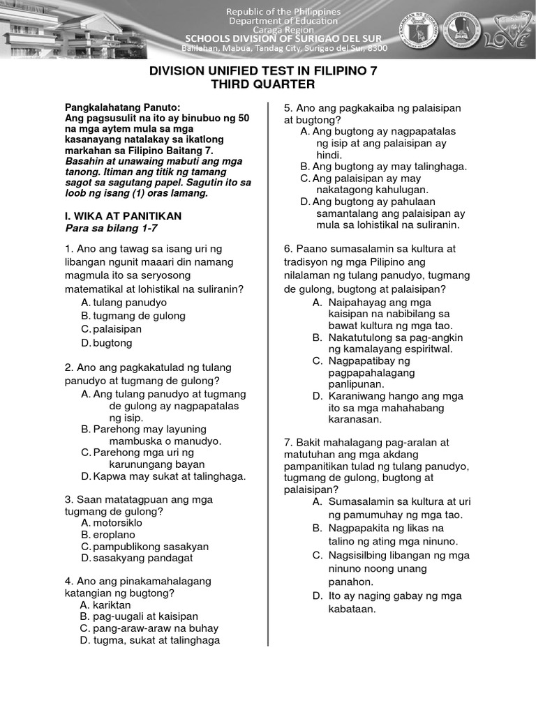 FilIPINO 7 | PDF