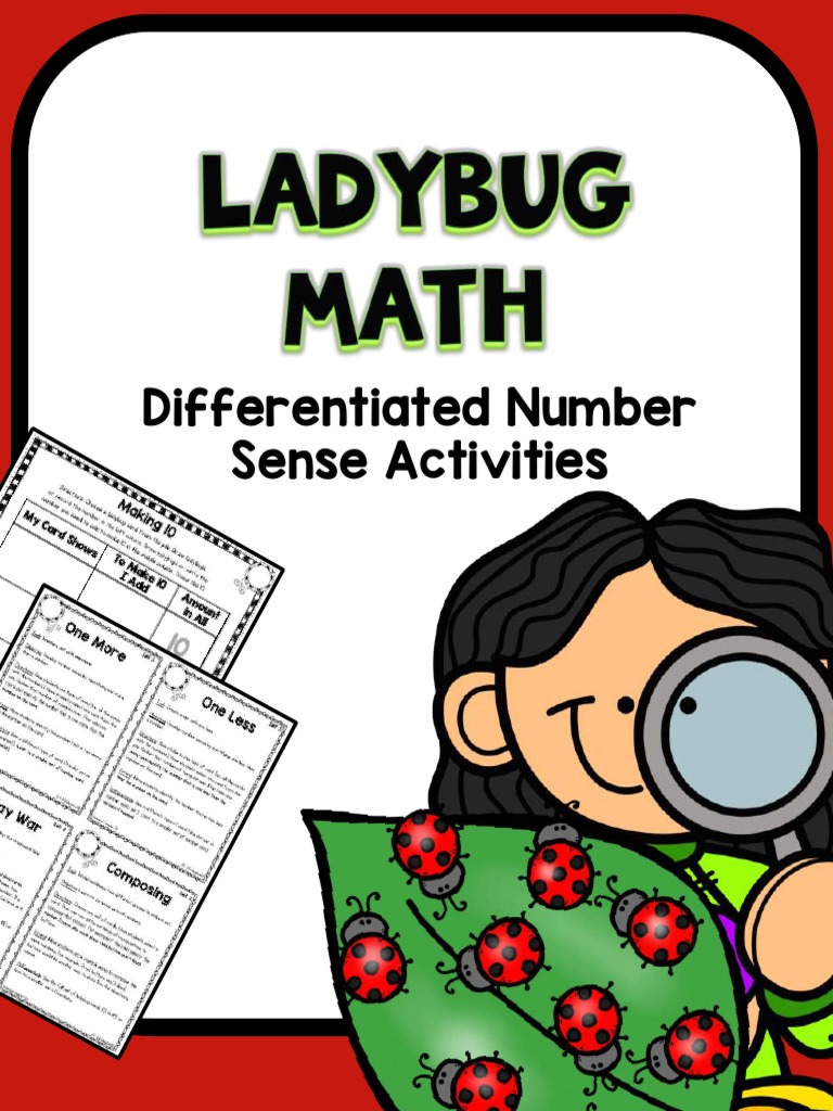 Ladybug Number Sense Activities-Preschool Teacher 101 PDF | PDF ...