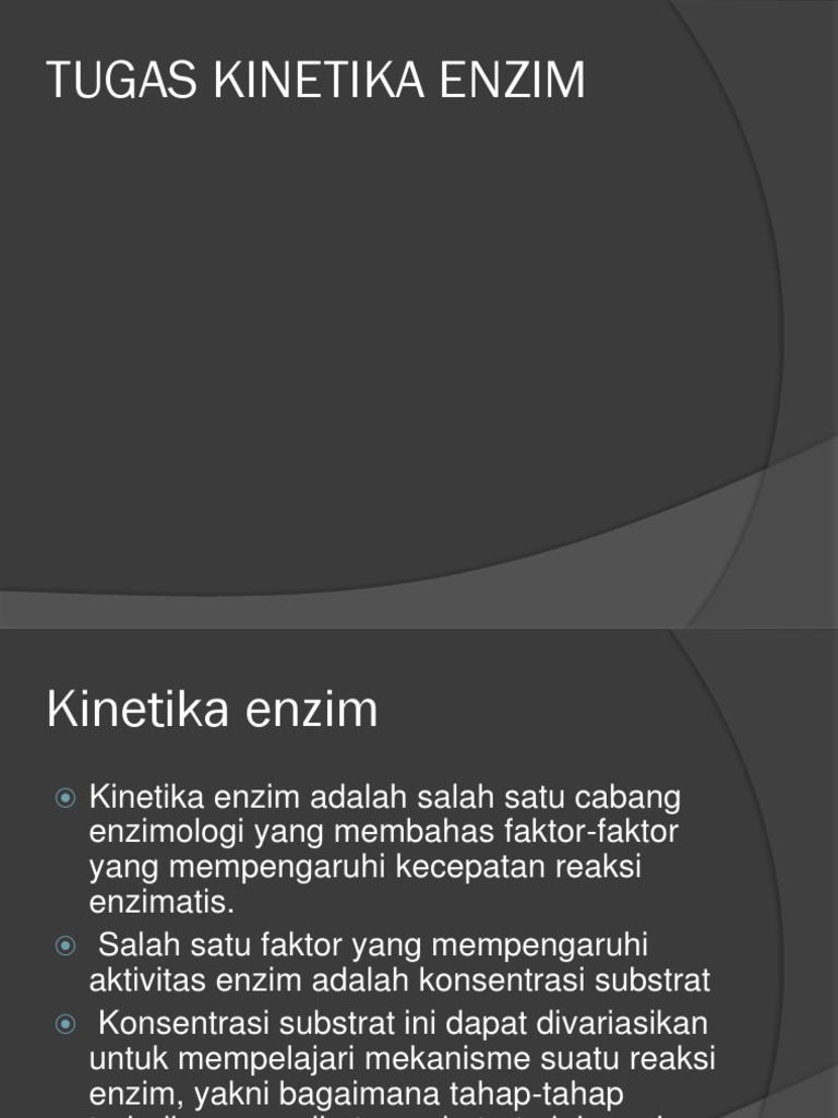 Kinetika Enzim | PDF