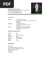 Curriculum Vitae | PDF | Tagalog Language | Philippines