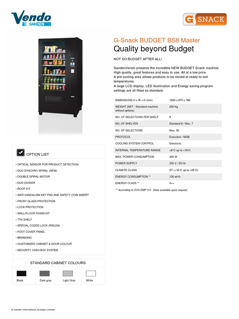 G-Snack Budget Bs8 Master | PDF | Land Vehicles | Motor Vehicle
