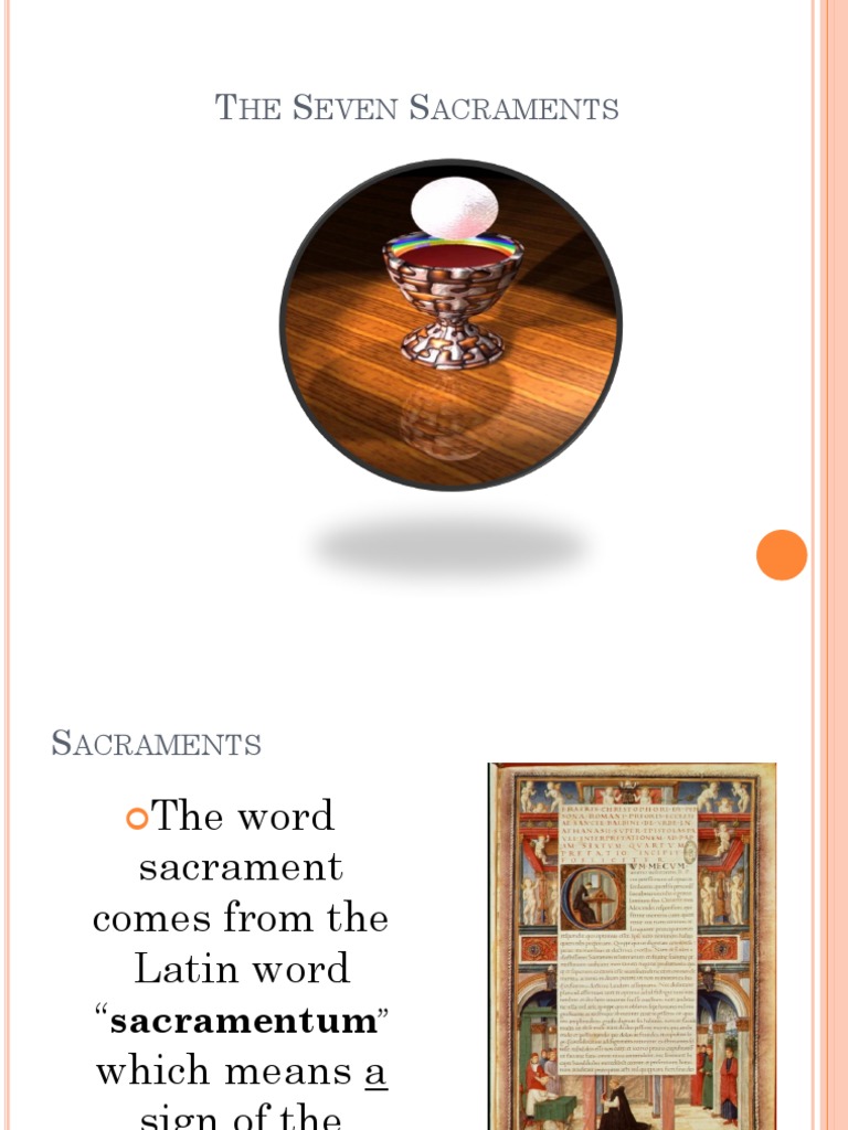 Understanding the Seven Sacraments | PDF | Sacraments | Eucharist