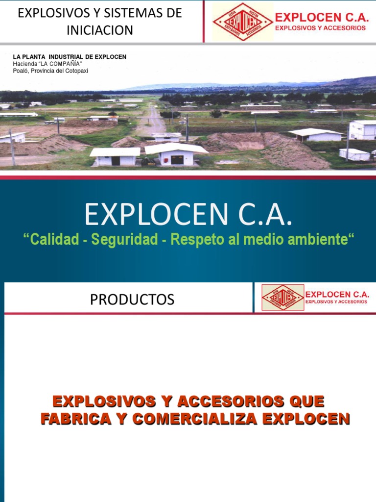 EXPLOCEN C - A - Productos | PDF | Química | Naturaleza