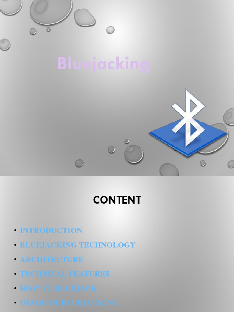 Bluejacking (Jilu) | PDF | Bluetooth | Computer Network