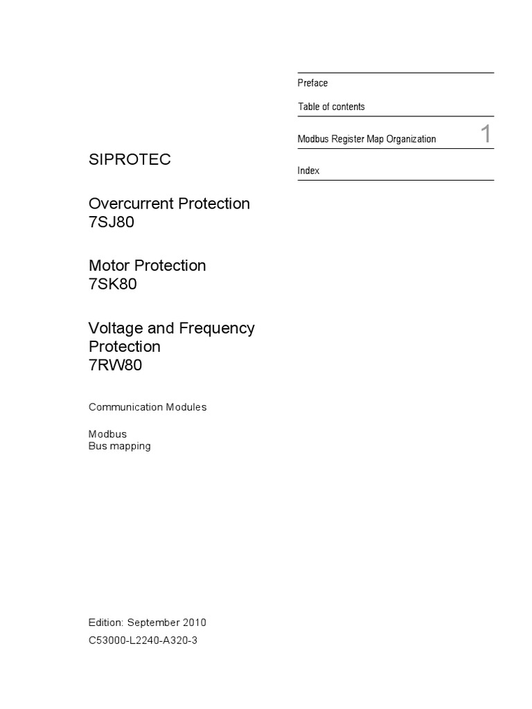 Com Modbus 7sj80 7sk80 7rw80 Us | PDF | Trademark | Relay