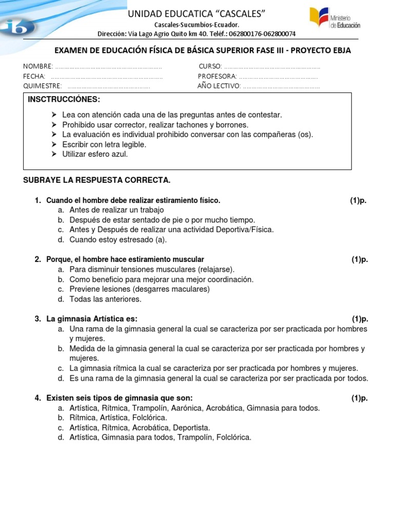 Educacion Fisica 8vo Pdf Gimnasia Deportes