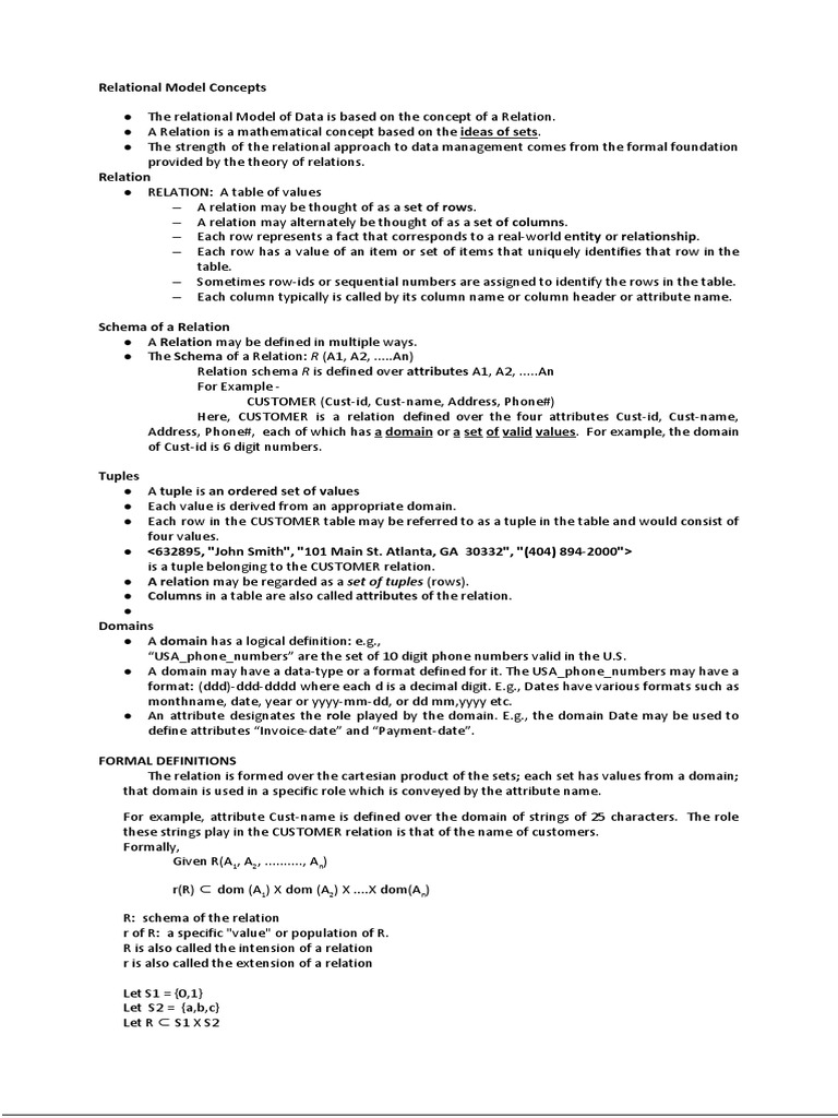 Module 2 Dbms Cs208 Notes Ktuassist In Pdf Download Free Pdf Relational Database
