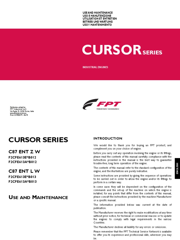 Cursor Series | PDF | Motor Oil | Turbocharger