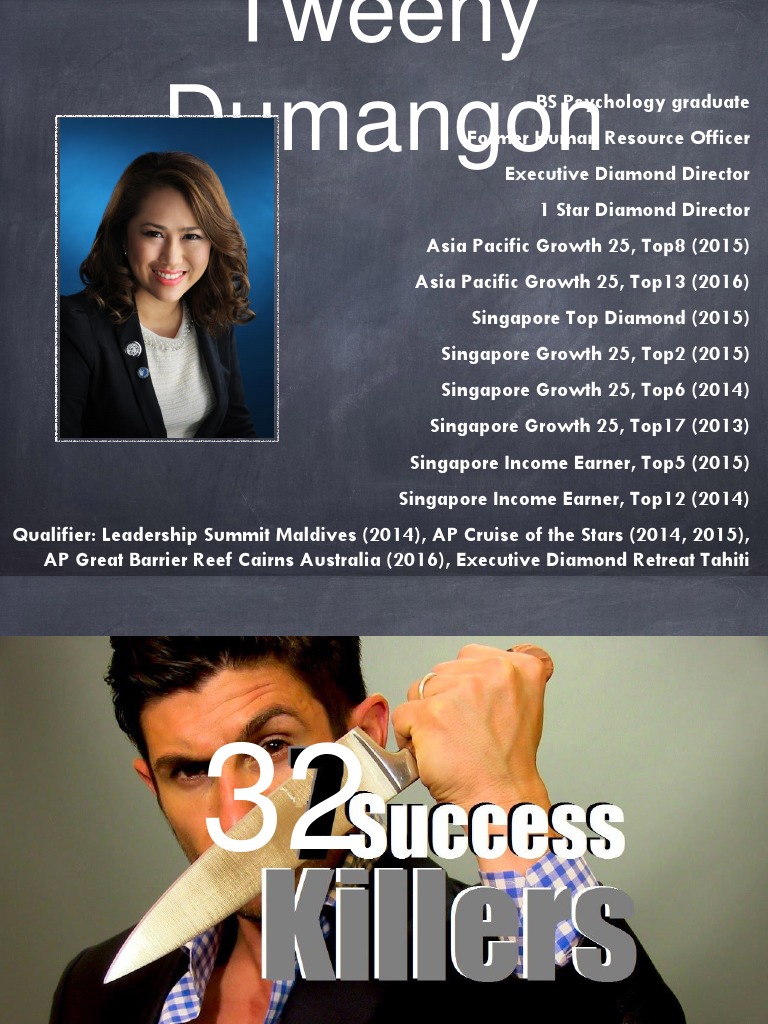 32 Success Killers | PDF | Behavioural Sciences | Psychological Concepts