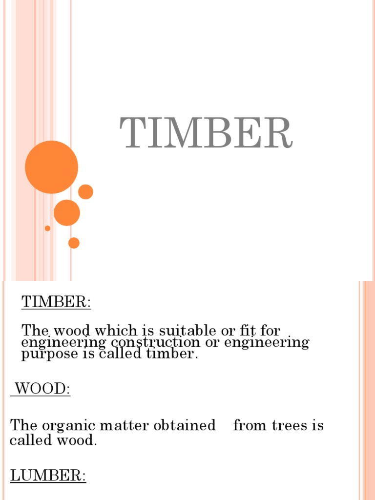 TIMBER | PDF | Lumber | Plywood